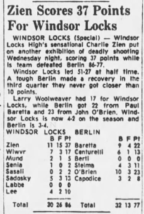 Charlie Zien - Windsor Locks Athletic Hall of Fame